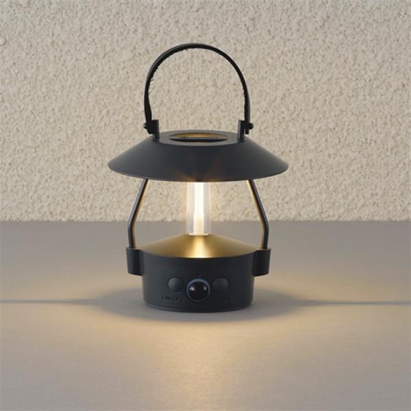 【発売日：2023年10月01日】大光電機 LED小型ランタン DXL-81468C ダークグレー・人感センサー・充電式・生活防水