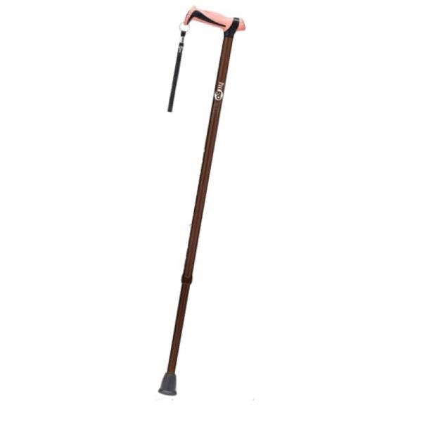 竹虎 ヒューゴステッキ 104753 ヒユーゴステツキ ブラウン ブラウン・握りやすいソフトグリップ・ツートンカラーのオシャレなデザイン・豊富なカラーバリエーション