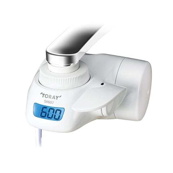 TORAY（東レ） 浄水器 SX-607V ・浄水使用量をカラーでお知らせ！デジタルサイン搭載・蛇口直結型浄水器「トレビーノ スーパースリム６０７Ｖ」・スッキリしたフォルム