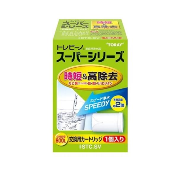 TORAY（東レ） 蛇口直結型 スーパーシリーズ カートリッジ STCSV ホワイト・安心とおいしさの高除去タイプ・蛇口直結型・スーパーシリーズ カートリッジ