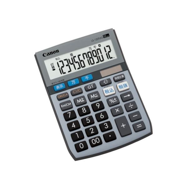 【発売日：2011年11月01日】Canon（キヤノン） 電卓 LS-122TUG ・千万単位機能付き１２桁実務向けミニ卓上型実務電卓・グリーン購入法対応・大型表示、時間計算、税計算機能付き。