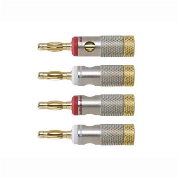 【発売日：2009年05月22日】オーディオテクニカ ソルダーレスバナナプラグ AT6303 ゴールド【数量限定・未開封店頭在庫】