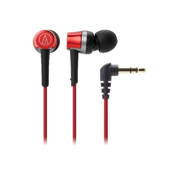 【発売日：2016年10月21日】オーディオテクニカ インナーイヤースタンダードタイプ ATH-CKR30 RD レッド・φ９．８ｍｍドライバーでクリアな中高域再生・装着性を重視したダウンサイジングボディ・選べる４サイズのイヤピース（ＸＳ，...