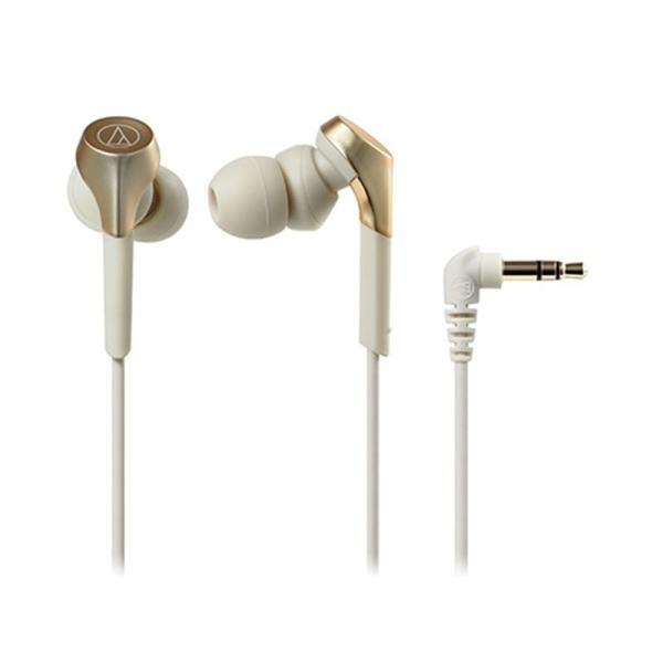 オーディオテクニカ インナーイヤーヘッドホン重低音タイプ ATH-CKS550X CG シャンパンゴールド・耳栓型・キレのある重低音でハイレゾ音源に対応・スタンダードモデル