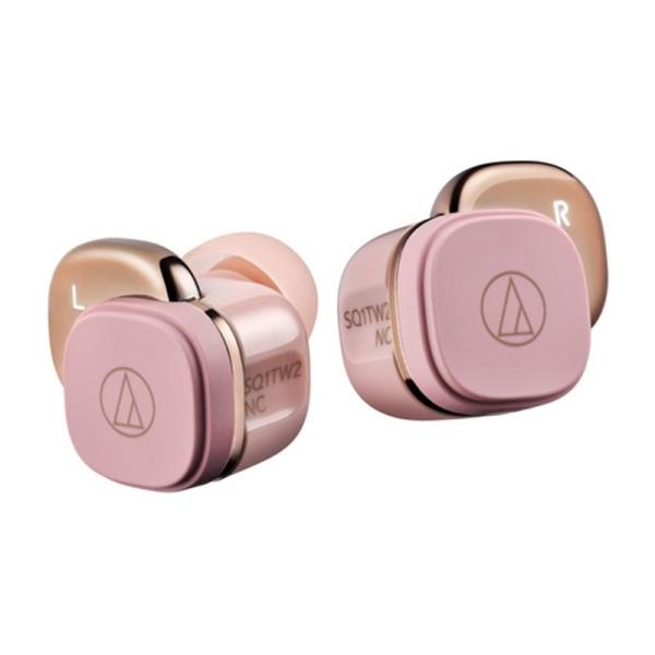 【発売日：2026年02月27日】オーディオテクニカ 完全ワイヤレスイヤホン ATH-SQ1TW2NC PK ピンク・スクエアデザインの「SQ」シリーズ・アクティブノイズキャンセリング（ANC）機能搭載・ワイヤレス充電対応