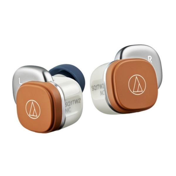 【発売日：2026年02月27日】オーディオテクニカ 完全ワイヤレスイヤホン ATH-SQ1TW2NC WCM ホワイトキャメル・スクエアデザインの「SQ」シリーズ・アクティブノイズキャンセリング（ANC）機能搭載・ワイヤレス充電対応