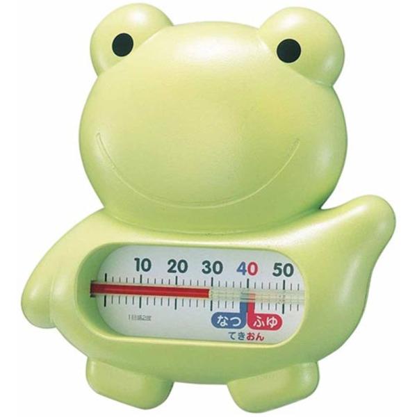 EMPEX（エンペックス） 浮型湯温計 TG-5146 カエル・お風呂に浮かんだキャラクターが快適な湯加減をお知らせ