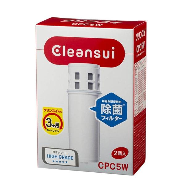 クリンスイ 浄水器カートリッジ CPC5W-NW ・除菌が出来るポット型浄水カートリッジ（2本入）