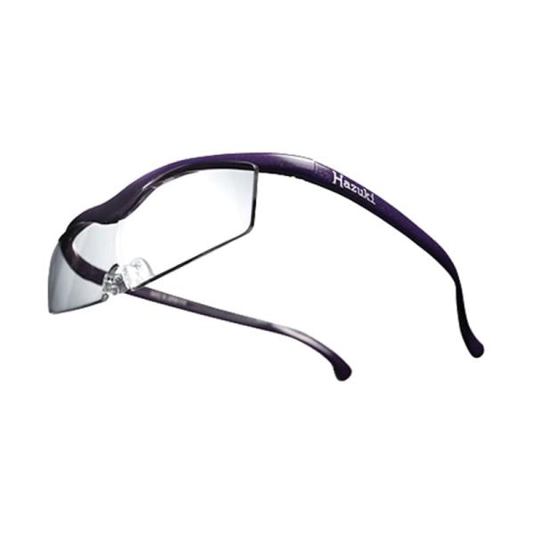 ハズキカンパニー ハズキルーペ ハズキコンパクト 1.6x クリアレンズ-VI 紫お取寄せの場合の納期目安：3月中旬以降（2/13現在）・メガネ型拡大鏡　持ち運びに便利！コンパクト　標準レンズ・ブルーライト35％カット　焦点距離1.6倍・衝...