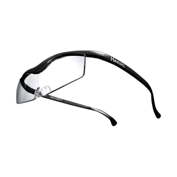 ハズキカンパニー ハズキルーペ ハズキコンパクト 1.6x クリアレンズ-BK 黒お取寄せの場合の納期目安：3月中旬以降（2/13現在）・メガネ型拡大鏡　持ち運びに便利！コンパクト　標準レンズ・ブルーライト35％カット　焦点距離1.6倍・衝...