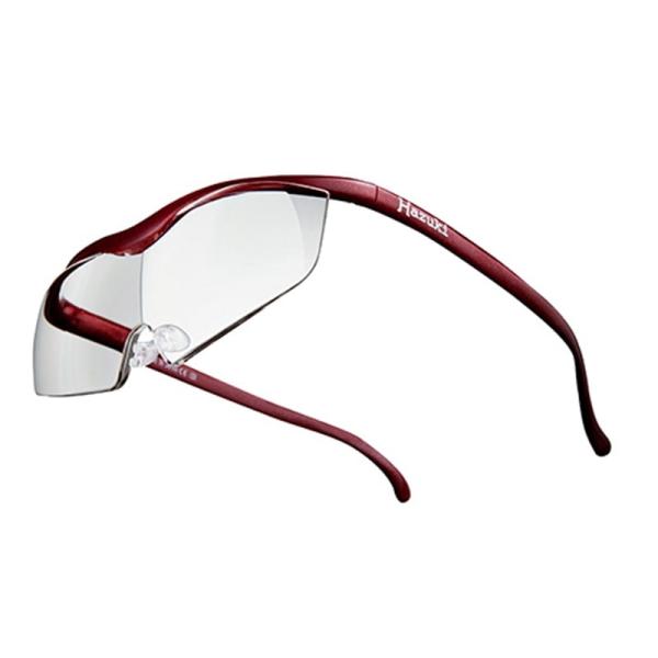 ハズキカンパニー ハズキルーペ ハズキラージ 1.6x クリアレンズ-RE 赤お取寄せの場合の納期目安：3月中旬以降（2/13現在）・ワイドな視野で、大きくて見やすい・メガネの上からも重ね掛けしやすいモデル・拡大倍率1.6倍/ブルーライト3...