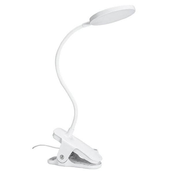 ヤザワコーポレーション 調光調色機能付きLEDクリップライト CLE05C01WH ホワイト・タッチセンサー式・段階調光/3段階調色機能付・スタンド式・クリップ式2way仕様