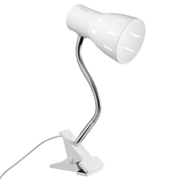 ヤザワコーポレーション LEDフレキシブルクリップライト CFLE06D08WH ホワイト・パソコンからでも点灯可能・セードとクリップ部分に“軽く”“強い”素材を使用・LED一体型