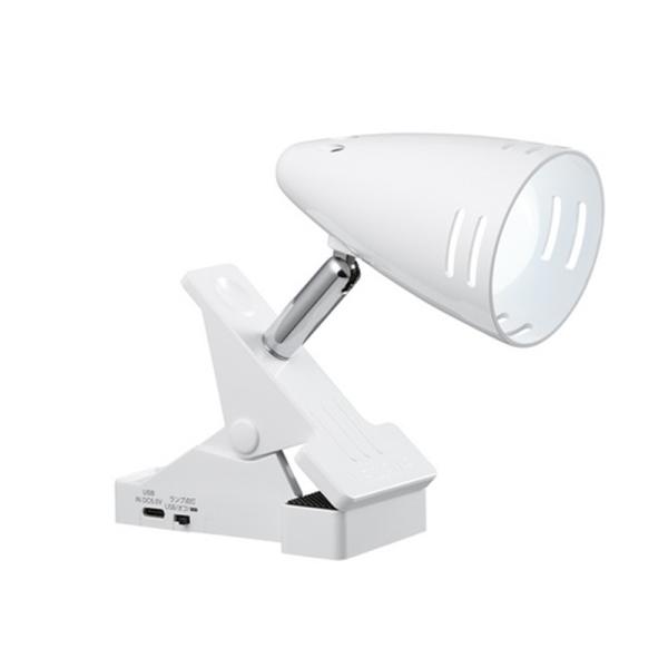 ヤザワコーポレーション 乾電池式クリップライト CLL01DB01WH ・さわやかな白い光・2WAY電源対応・連続点灯時間約5時間