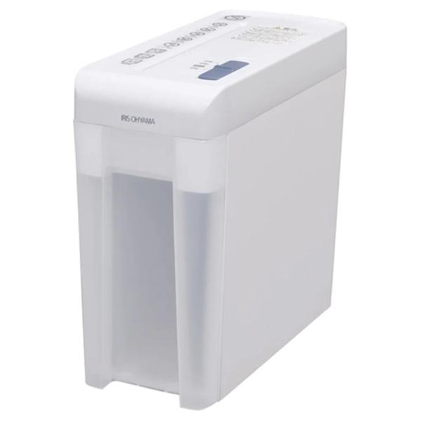 アイリスオーヤマ 電動シュレッダー KP7HCN ホワイト【数量限定・未開封店頭在庫】・最大細断枚数7枚（A4/コピー用紙）・連続細断枚数5枚（A4/コピー用紙）・安全装置機能付