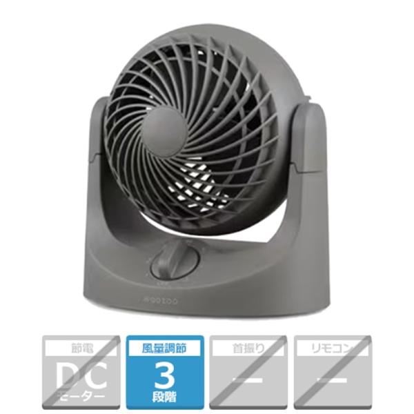アイリスオーヤマ 卓上扇　マカロンmini TAF-MKM10N-H グレー【数量限定・未開封店頭在庫】・マカロンのようにころんとしたフォルム・卓上タイプ・コンパクトサイズ