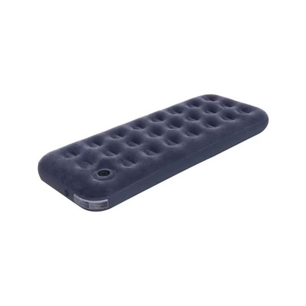 アイリスオーヤマ エアベッド ABDF-1N ネイビー系（フットタイプ）・アウトドアや防災に、フットポンプ内蔵（外付けポンプ不要）・設置簡単・厚みに満足感の簡易ベッド