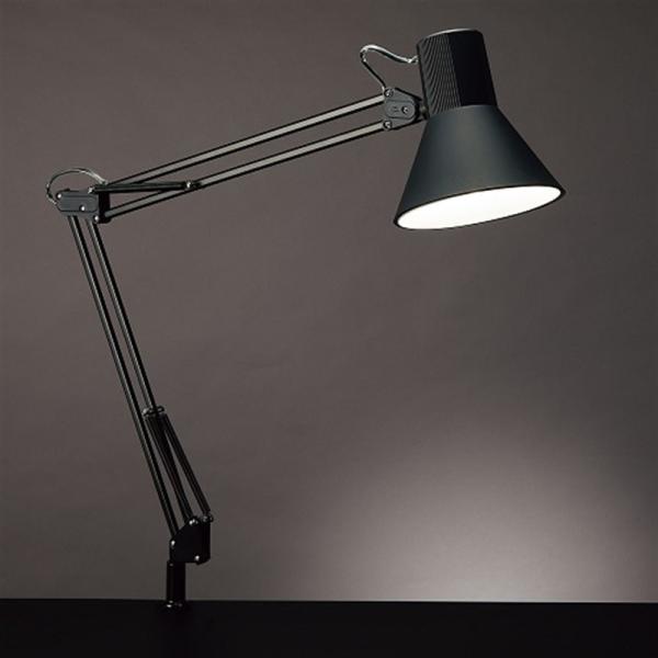 山田照明 照明器具（スタンド） Z-108NB ブラック・白熱灯60W相当・中心直下照度：1,414Lx・専用クランプ付属（取付可能厚55mmまで）