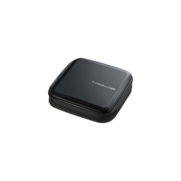サンワサプライ ブルーレイディスク対応セミハードケース FCD-WLBD24BK ブラック・凹凸が少なく柔らかい不織布でブルーレイディスクの収納に対応したEVA素材のセミハードケース・持ち運びに便利なファスナータイプ・24枚収納