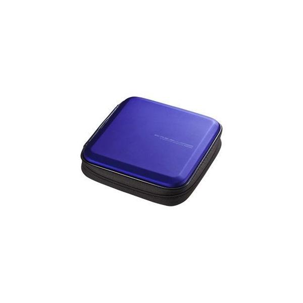 サンワサプライ ブルーレイディスク対応セミハードケース FCD-WLBD24BL ブルー・凹凸が少なく柔らかい不織布でブルーレイディスクの収納に対応したEVA素材のセミハードケース・持ち運びに便利なファスナータイプ・24枚収納