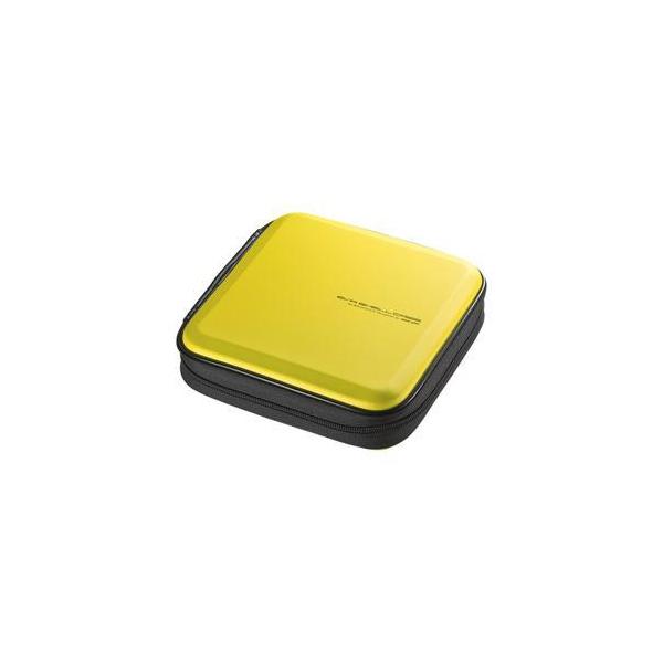 サンワサプライ ブルーレイディスク対応セミハードケース FCD-WLBD24Y イエロー・凹凸が少なく柔らかい不織布でブルーレイディスクの収納に対応したEVA素材のセミハードケース・持ち運びに便利なファスナータイプ・24枚収納