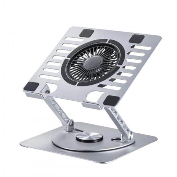 サンワサプライ スタンド型ノートPCクーラー TK-CLN30U ・静音ファン・アルミボディでパソコンの熱暴走を防ぐ・2つのヒンジで無段階に角度と高さを調整することができる・最大17.3インチまでのノートパソコンに対応