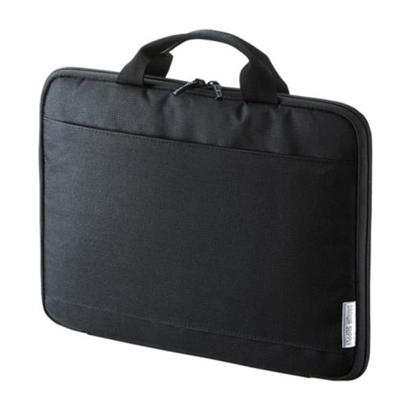 サンワサプライ 取っ手付きＰＣインナーケース IN-GH11BK ブラック・持ち運びや出し入れに便利な取っ手付きのスリムインナーケース・11.6インチワイド対応・三辺オープンタイプ