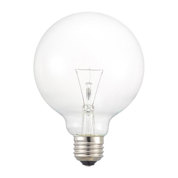 オーム ボール電球 LB-G9638K-CN クリア（電球色）・口金E26・40W形・あたたかな光