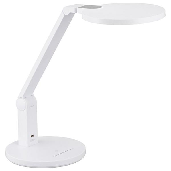 オーム 照明器具（スタンド） DS-LS78-W ホワイト・ブルーライト約20%カット・平均演色性Ra93・全光束 約850ルーメン