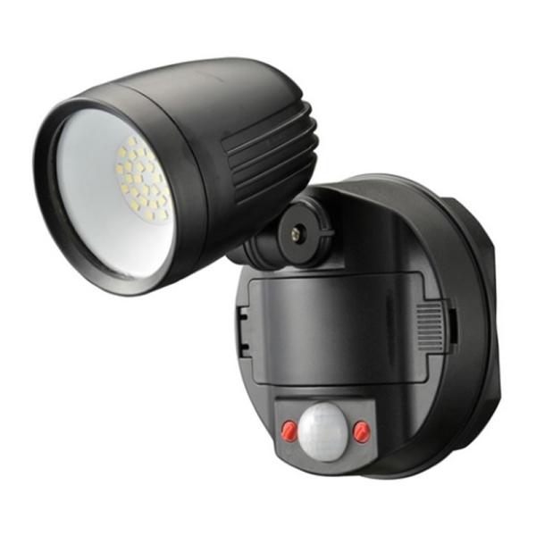 オーム monban 防犯センサーライト LS-B100Y1 ・1灯式・リチウム充電池式・明るさ約1000ルーメン・※こちらの商品のお取り付けは行っておりません。宅配業者によるお届けまでとなります。