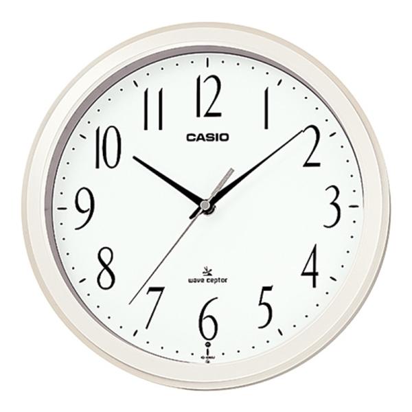 【発売日：2014年04月20日】カシオ計算機 電波アナログ掛け時計 IQ-1060J-7JF パールホワイト・シンプルなデザインの壁掛け電波時計です。
