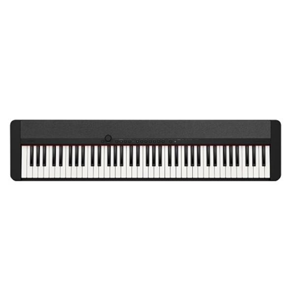 カシオ計算機 電子キーボード　Casiotone（カシオトーン） CT-S1-76BK ブラック・コンパクトサイズと迫力ある音を両立した76鍵盤・低音から高音まで駆使したダイナミックな演奏表現を楽しめる・表現力、リアリティを追求した「AiX音源」