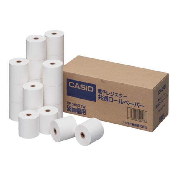 カシオ計算機 レジスター用紙 RP-5860TW ・RP-5860-TW　レジ用ロール紙