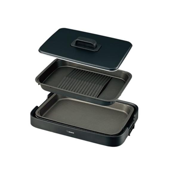 【発売日：2022年06月20日】象印マホービン やきやきホットプレート EA-KF20 BA ブラック・料理のレパートリーが広がる深型プレート・本体ガード＆プレート丸洗い可能・プレートをセットしなければ通電しない安全機構