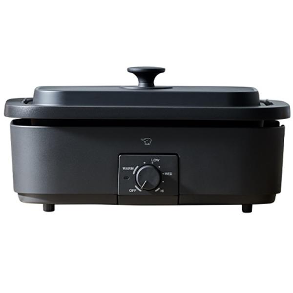 象印マホービン デイリーコンパクトプレート EJ-DE30 BA ・出しっぱなしで使えるコンパクトデザイン・素材本来のうまみを引き出す無水調理※対応・深なべ、平面プレート、たこ焼きプレート3枚がついてシーンを問わず大活躍