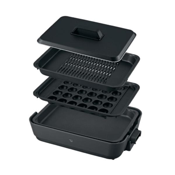 【発売日：2024年09月01日】象印マホービン ホットプレート「やきやき」 EA-HA30 HZ チャコール・気になる煙や油の飛び散りを抑える「深型穴あき焼肉プレート」採用・「焼く」から「煮る」まで料理のレパートリーが広がる・丸洗いできる...