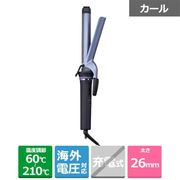 【発売日：2023年10月10日】TESCOM （テスコム） プロフェッショナルプロテクトイオンカールアイロン NIM326A-K 26mm【数量限定・未開封店頭在庫】・サロンテクニックで、なりたいカールを一本で自在に・髪を逃さないロングバ...