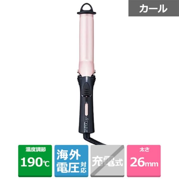 【発売日：2019年04月22日】TESCOM （テスコム） カールヘアアイロン（海外対応）２６ｍｍ TH726-K ブラック【数量限定・未開封店頭在庫】・コンパクトでも本格派スタイリング！・26mm径カールアイロン・置きやすいスタンド形状