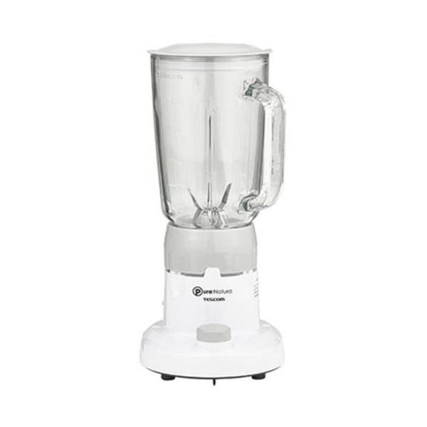 【発売日：2022年05月20日】TESCOM （テスコム） ジュースミキサー TMX20A-W ホワイト・葉物もたっぷり攪拌できる1000mL・片付けしやすい親切設計（逆さボトル収納）・氷も砕ける大型刃採用