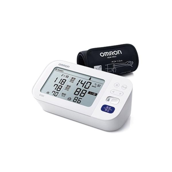 オムロン 上腕血圧計（比較表示／ＡＣ付） HCR-7402 ・簡単に正しく測定できる、安心の「フィットカフ」・測定値を過去の記録と並べて、簡単に比較・朝の血圧の平均値を自動計算「早朝高血圧」確認機能