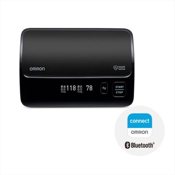 オムロン 上腕式血圧計チューブレス HCR-7608T2 ブラック・本体・カフ一体型・有機ELディスプレイ搭載・専用アプリで簡単データチェックが可能