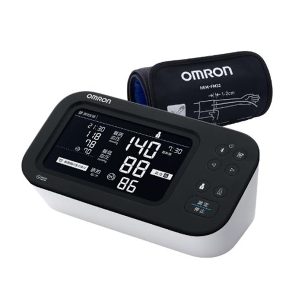 オムロン 上腕式血圧計（コネクト対応上腕式血圧計） HCR-7728T ブラック・「フィットカフ プラス」搭載・オムロンコネクト対応・白黒反転バックライトで結果が見やすい（白黒反転バックライト付きディスプレイ）