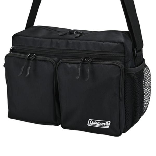 【発売日：2025年06月30日】エツミ Coleman ショルダーバッグL VCO-8782 ブラック・Colemanとのコラボレーションで誕生した、スタイリッシュなカメラバッグ