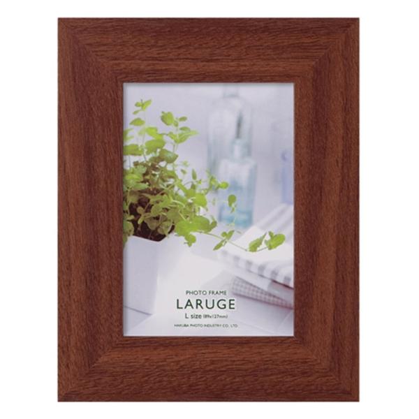 ハクバ写真産業 フォトスタンド　Ｌ判 FLAR-BRL ブラウン・シンプルな幅広のフレーム[Lサイズ]