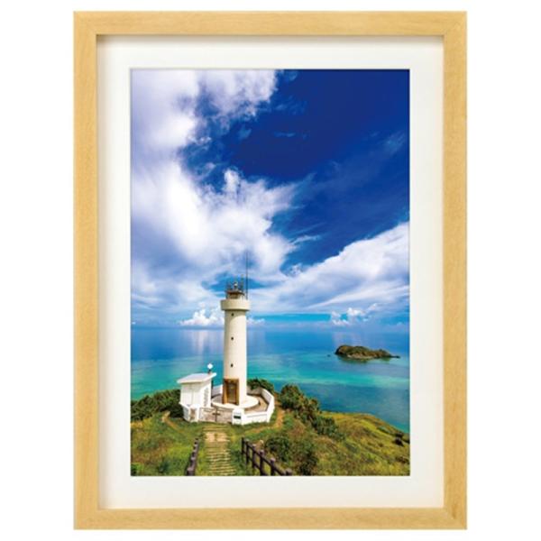 ハクバ写真産業 額縁　Ａ４ FWMM01-NTA4 ナチュラル・さまざまなお写真に合うシンプルな角形の写真用木製額縁・スタンド付き