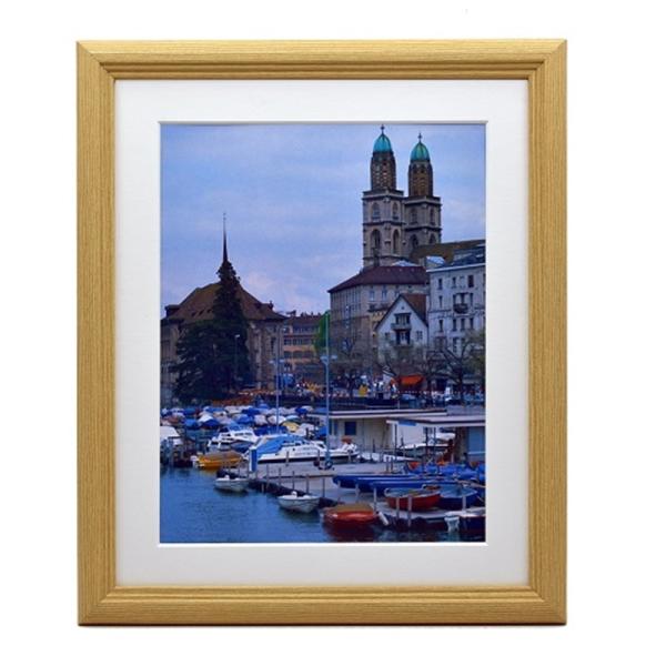 【発売日：2019年05月31日】フジカラー フォトスタンド　キャビネ（２Ｌ） モクセイガク IM-30 K(2L) キジ キジ・全面板に透明PETを用いた軽量の木製額縁