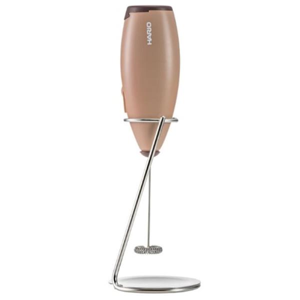 HARIO（ハリオ） クリーマーゼット　ブラウン CZ-1BR ブラウン<b><u>※電池別売（アルカリ）単３×２本</u></b>・ふわふわの泡立ちミルクがご家庭で楽しめます