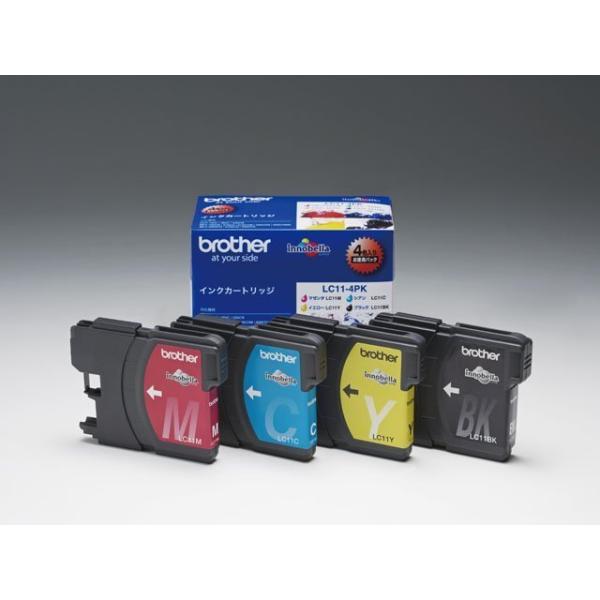 【発売日：2008年10月01日】brother（ブラザー） 純正インクカートリッジ LC11-4PK 4色パック・交換用インクカートリッジ・お徳用4色パック