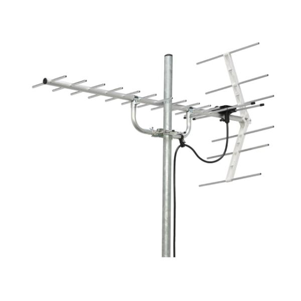 【発売日：2013年02月28日】マスプロ電工 ＵＨＦアンテナ U146TMH 銀・ＵＨＦｃｈ．１３〜３６、水平・垂直偏波用、弱電界地・業界Ｎｏ．１の動作利得、組立てやすい構造・１４素子アンテナ利得、ＲｏＨＳ対応