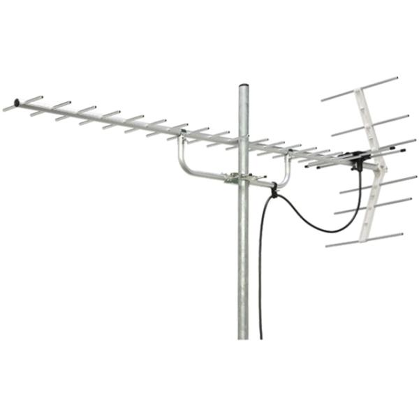 【発売日：2013年02月28日】マスプロ電工 ＵＨＦアンテナ U206TMH 銀・ＵＨＦｃｈ．１３〜３６、水平・垂直偏波用、弱電界地・業界Ｎｏ．１の動作利得、組立てやすい構造・２０素子アンテナ利得、ＲｏＨＳ対応